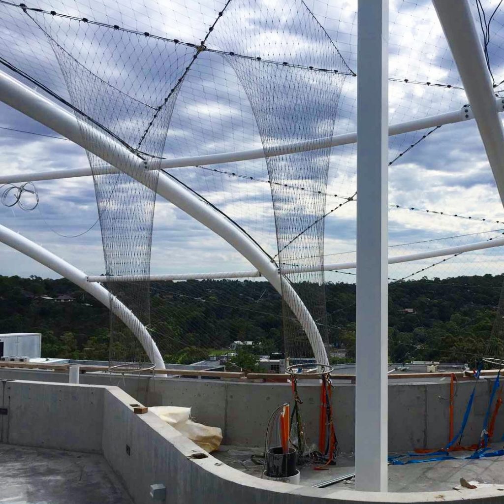 What is a hyperboloid green facade? | Tensile Design & Construct