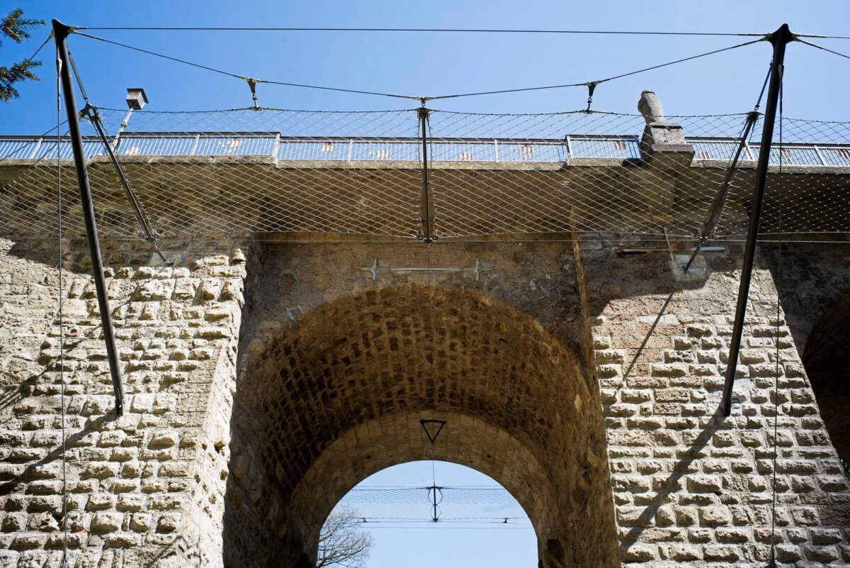 Fall Protection using Webnet Mesh – Bridge Safety | Tensile Design ...