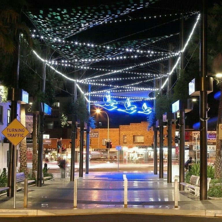 Creating Outdoor Architecture Spaces with Catenary Lighting | Tensile ...