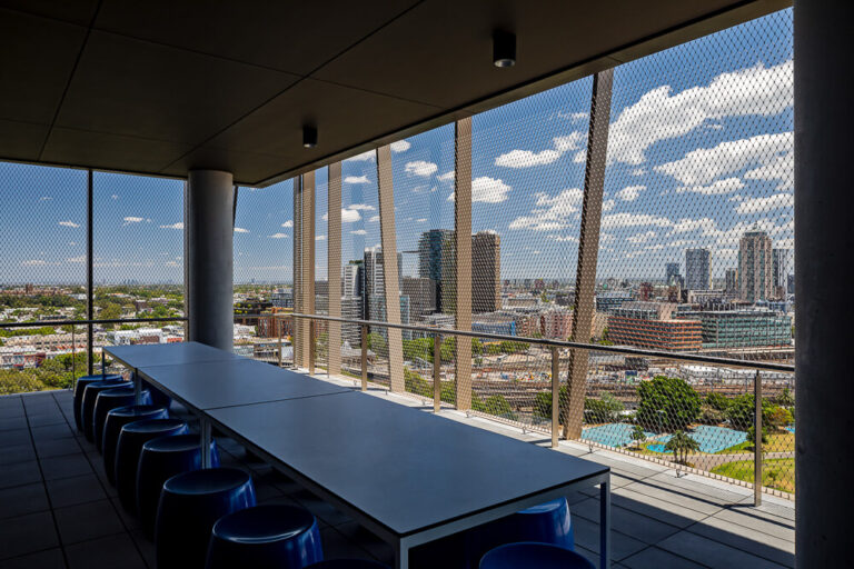 Stainless Steel Mesh Balustrades Enable Views and Airflow | Tensile ...